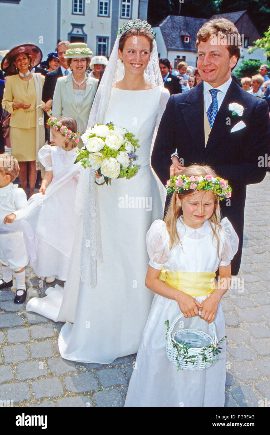Filippa Prinzessin zu Sayn Wittgenstein an ihrer Hochzeit mit Graf ...