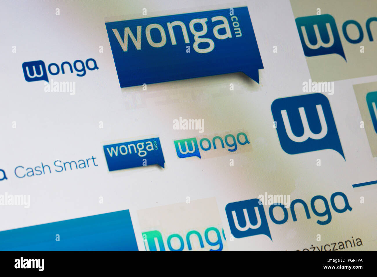 Wonga logo hi-res stock photography and images - Alamy