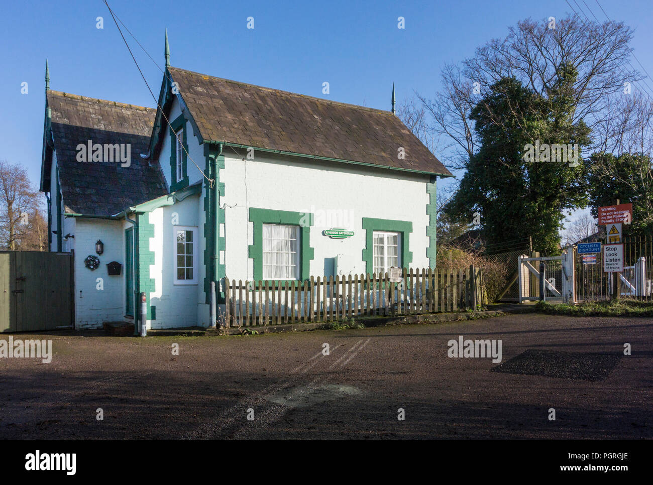 The historic former railway gatehouse in the ancient village of ...