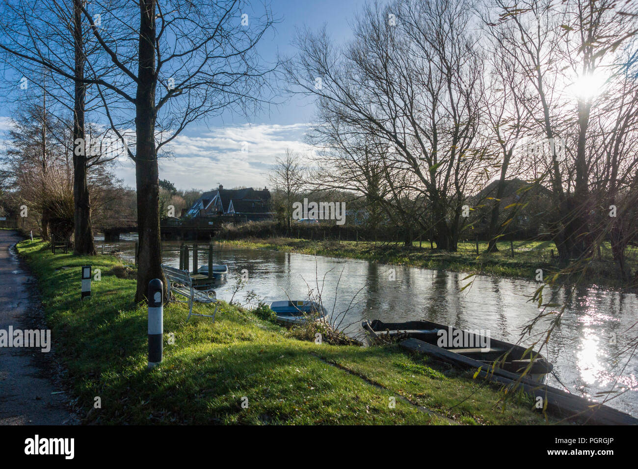River stour kent canterbury winter hi-res stock photography and images ...