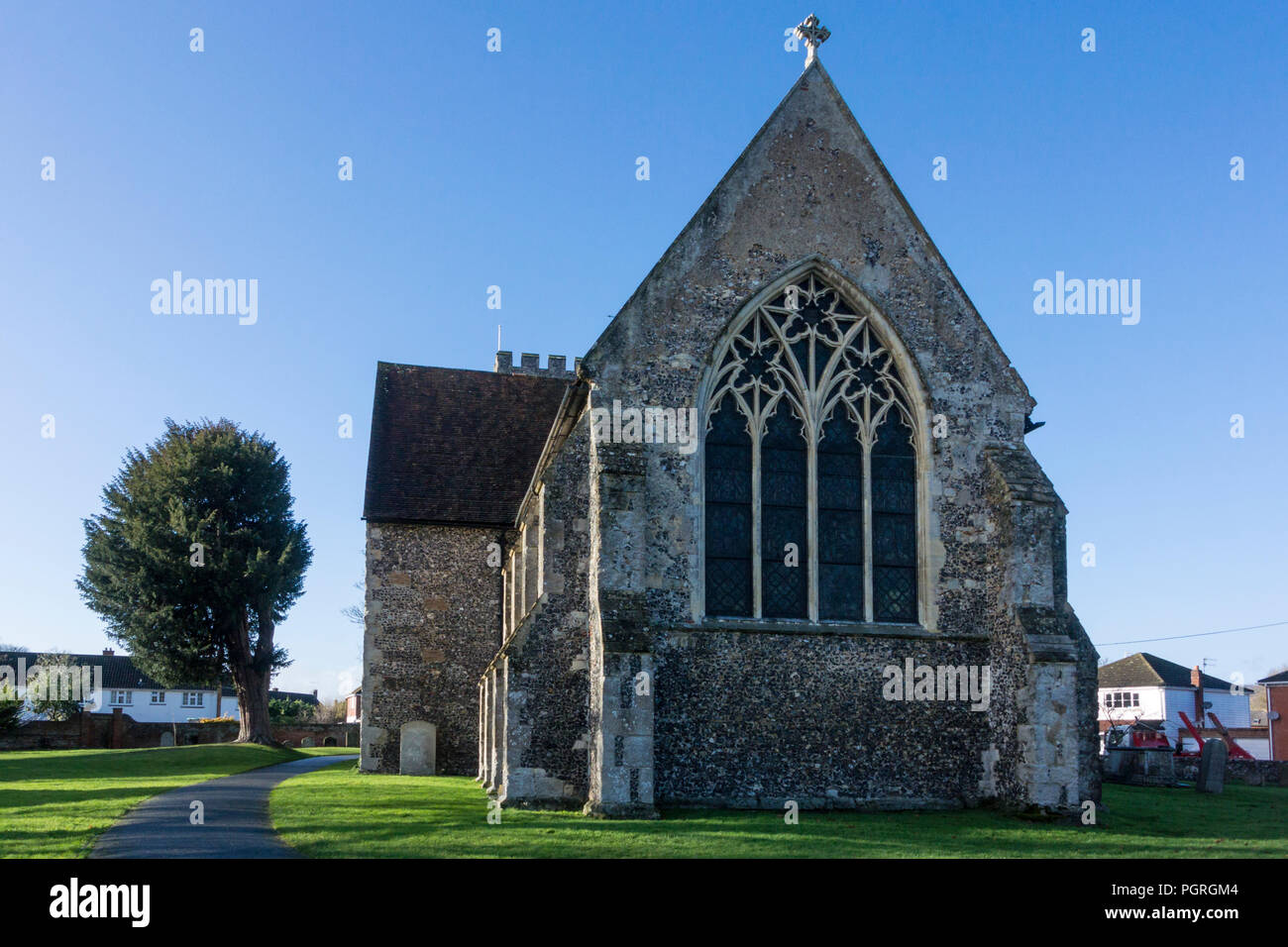 Saint Marys church in the village of Chartham, Kent, UK Stock Photo - Alamy