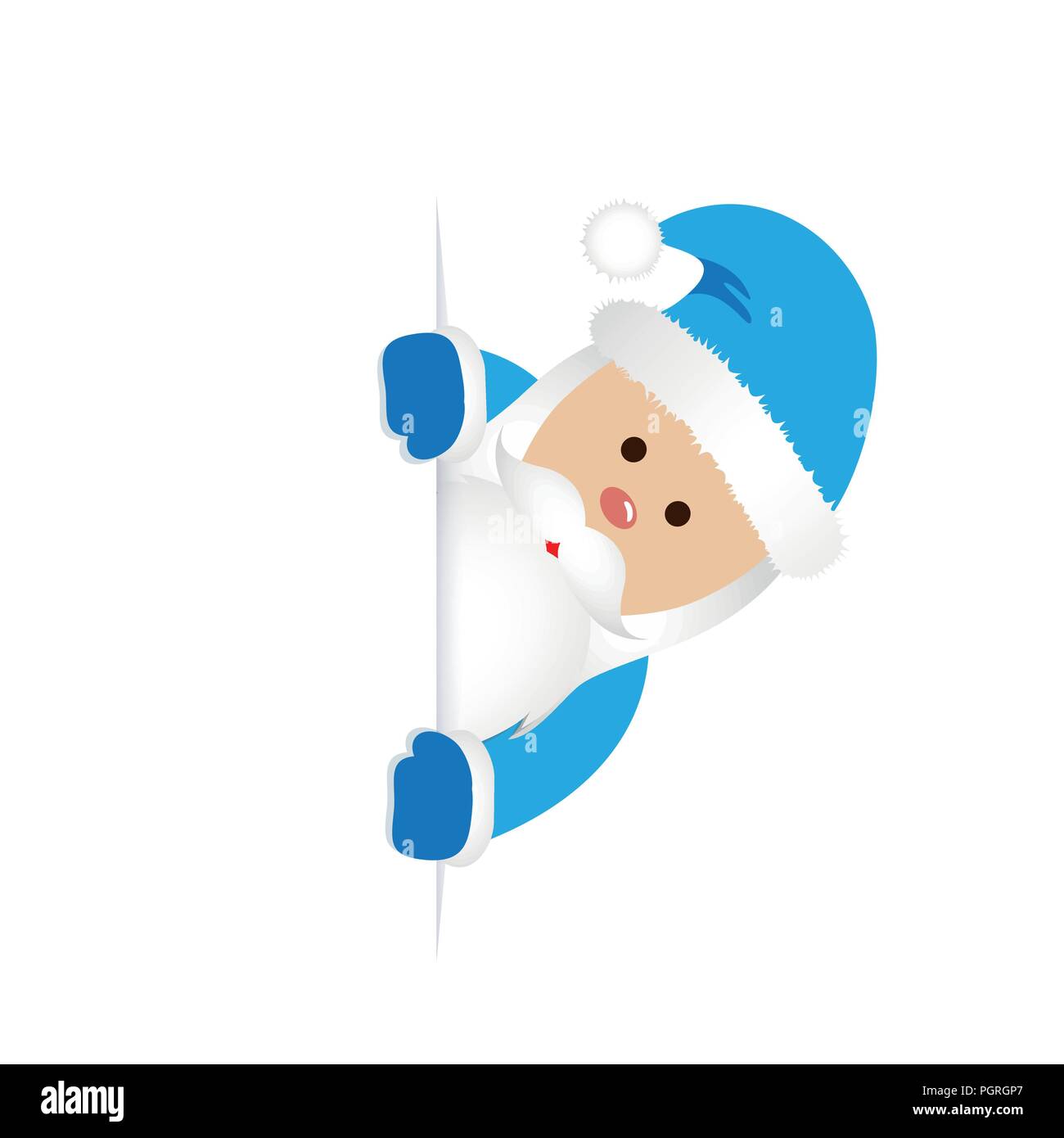 Santa gesture illustration Stock Vector Images - Alamy