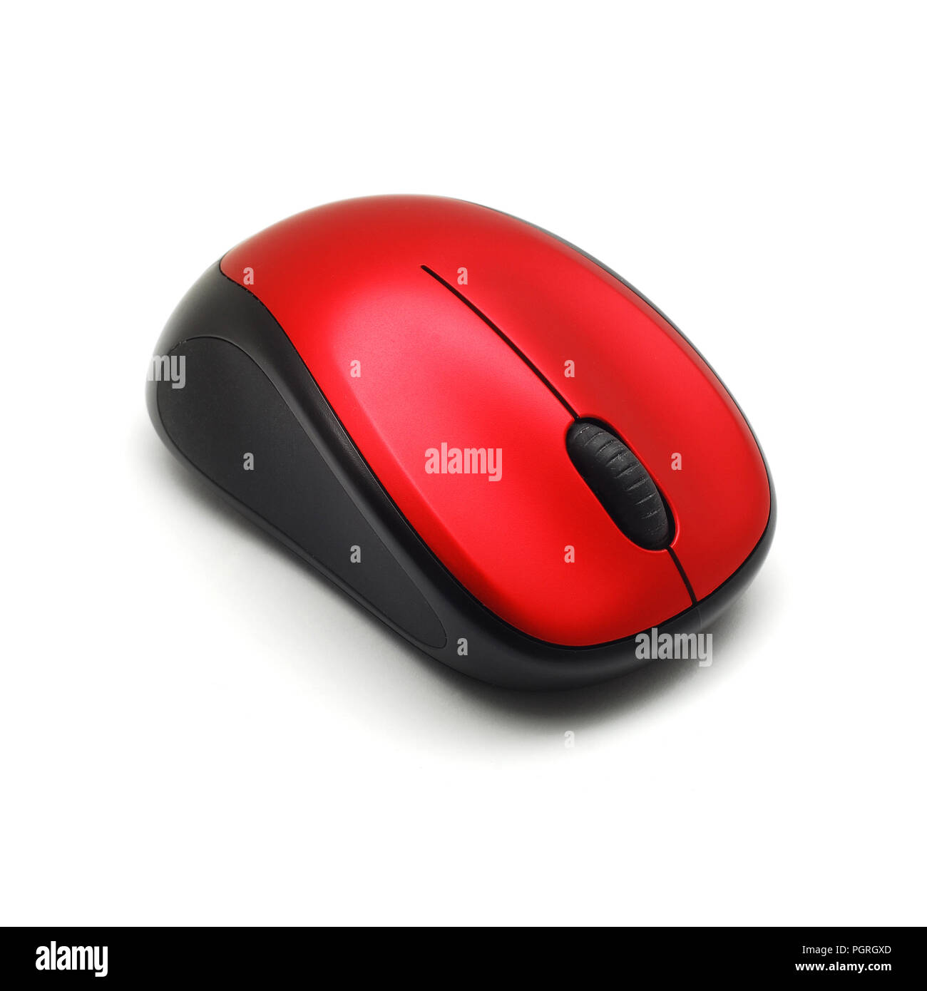 wireless red mouse isolated on white Stock Photo - Alamy