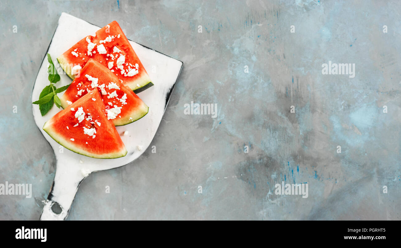 Watermelon top view hi-res stock photography and images - Alamy