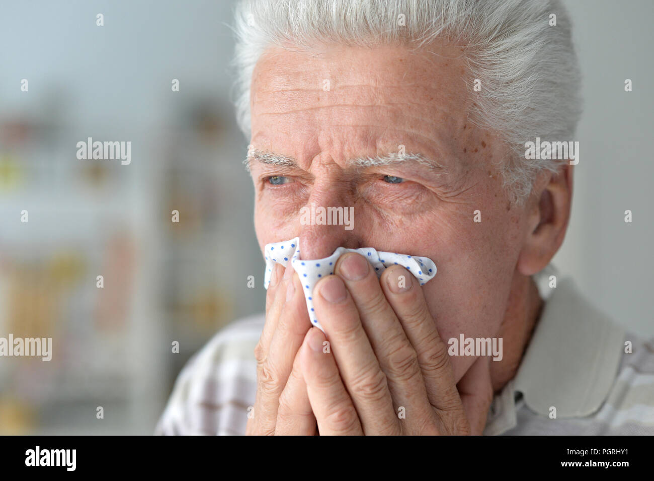 Close up old man toothache hi-res stock photography and images - Alamy