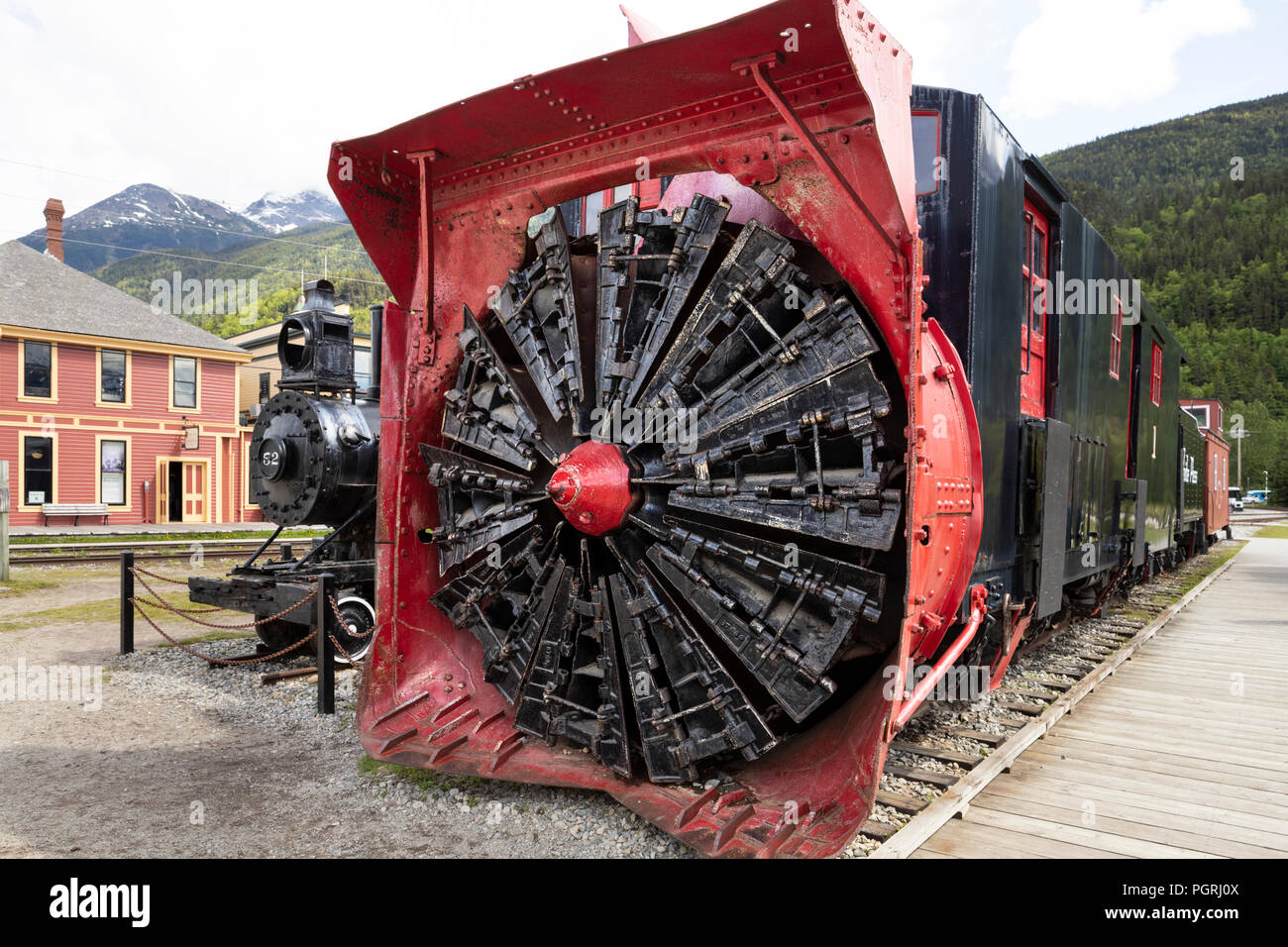 White Pass and Yukon Route Rotary Snow Plow No.1. built in 1899 on ...