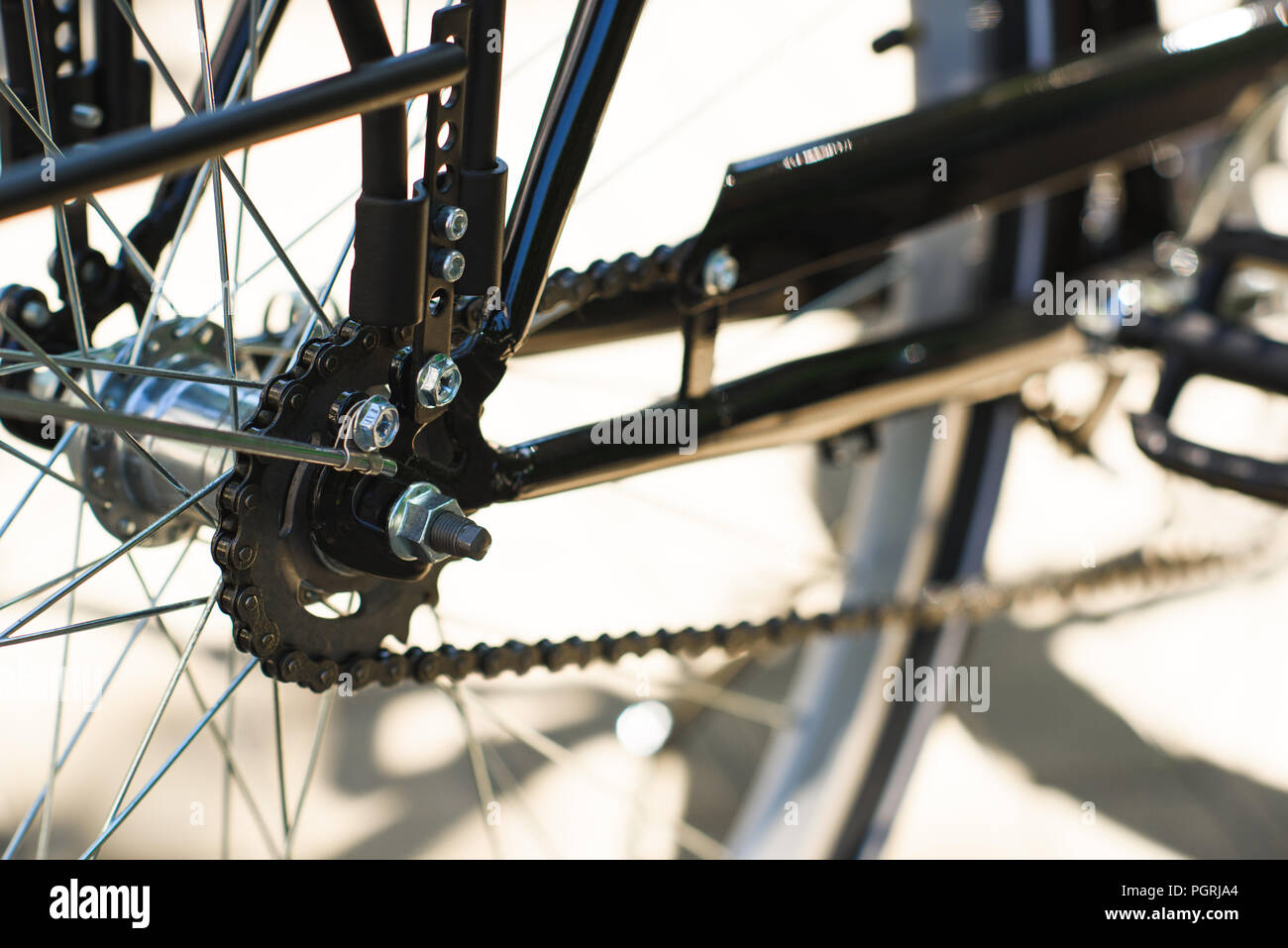 Close up view bicycle hi-res stock photography and images - Alamy