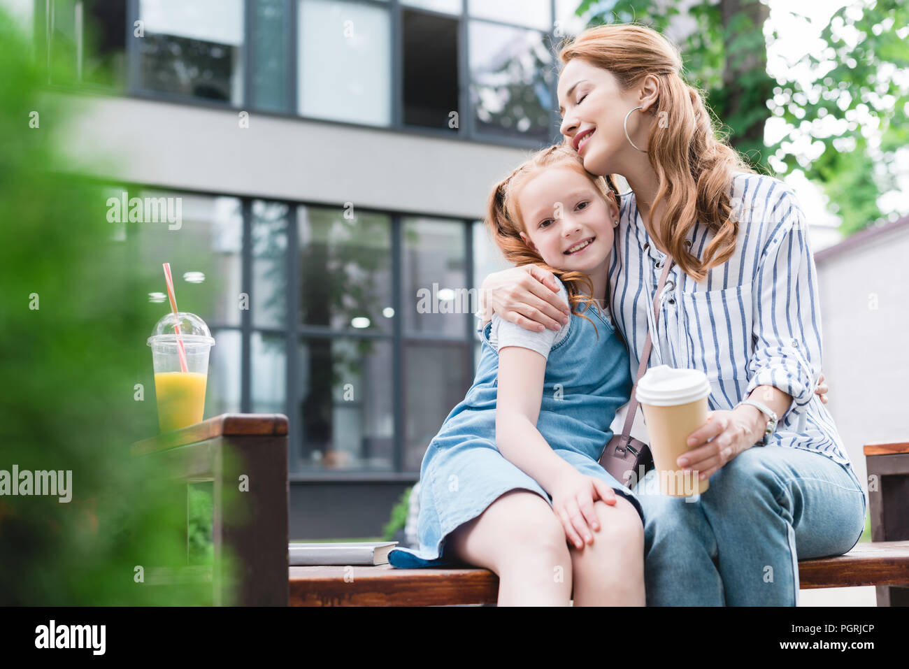 Happy family mom daughter go hi-res stock photography and images - Alamy