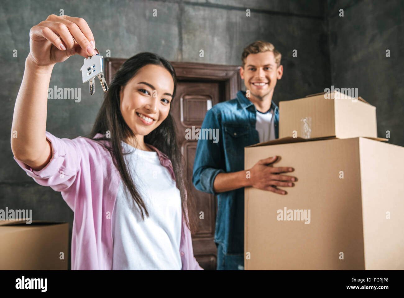 Korean couple indoor hi-res stock photography and images - Alamy