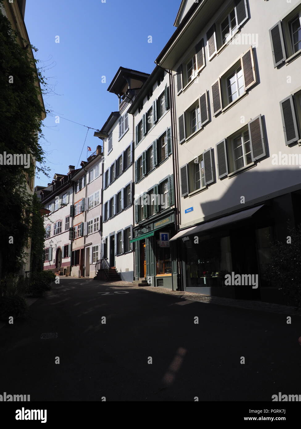 BASEL, SWITZERLAND on JULY 2017: Colorful representative historical ...