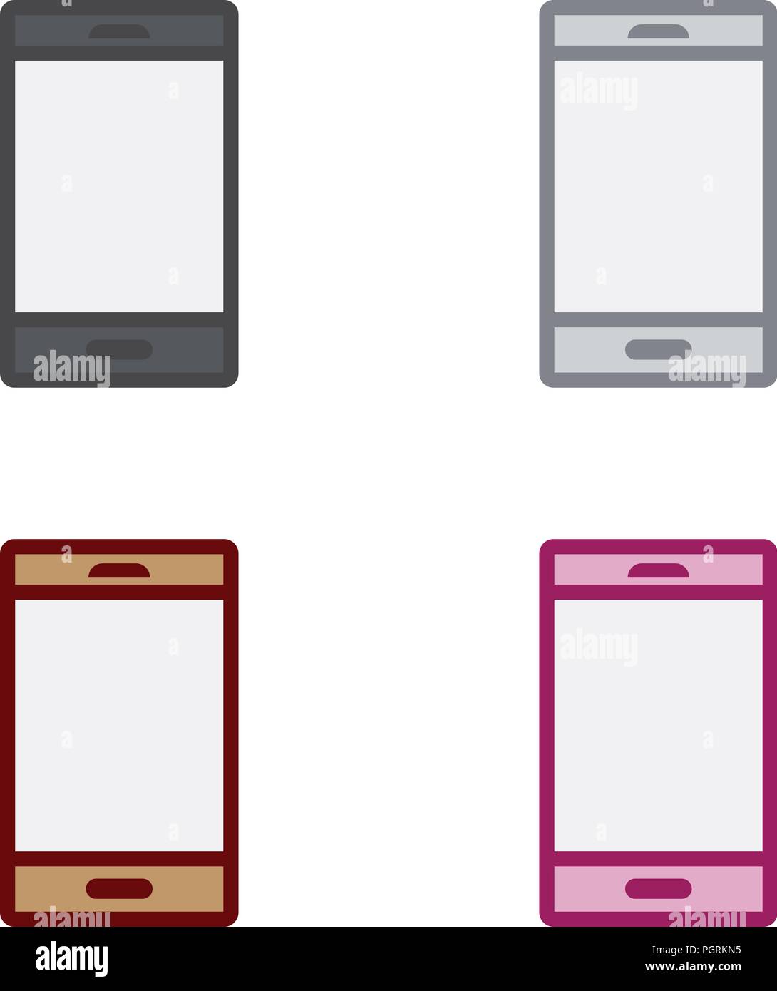 Color electronic smartphone technology Stock Vector Images - Alamy