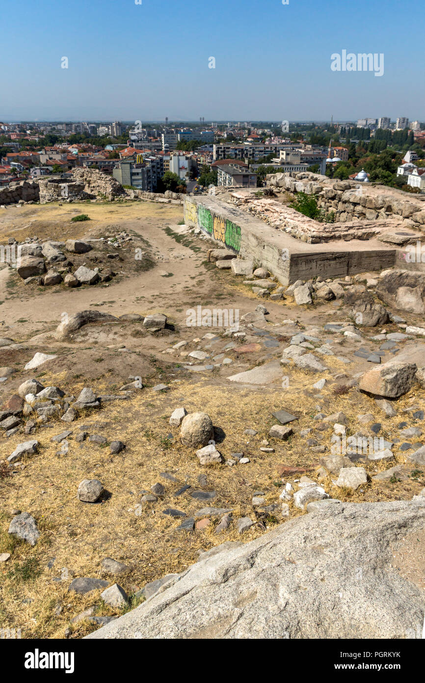 Amazing Panorama to City of Plovdiv from Nebet tepe hill, Bulgaria ...