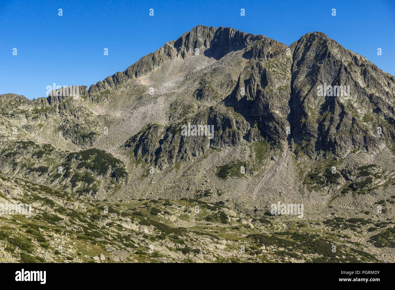 Amazing landscape with Kamenitsa peak, Pirin Mountain, Bulgaria Stock ...