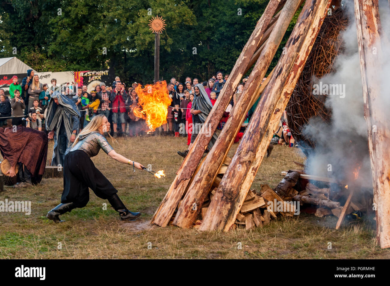Female fire eater hi-res stock photography and images - Alamy