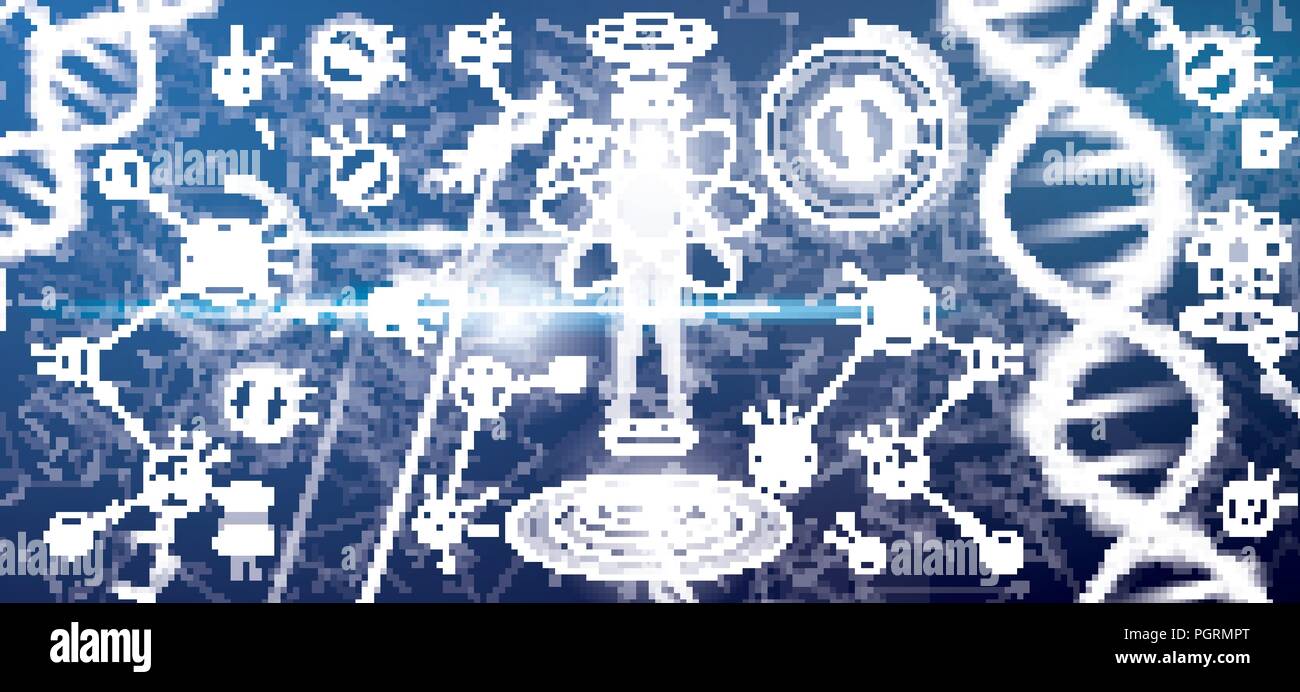 Futuristic Medical Health Concept with Human Body and DNA Molecule ...