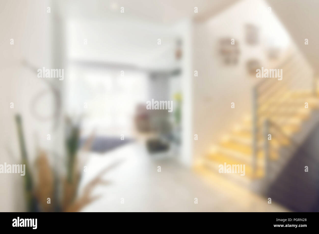 Abstract blur decofuced luxury home interior design for background ...