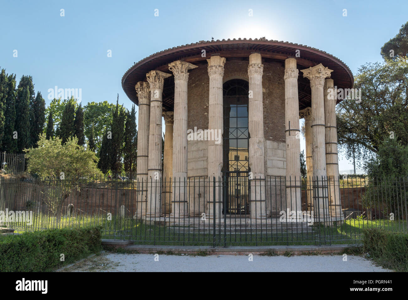 View to temple of hercules victor hi-res stock photography and images ...