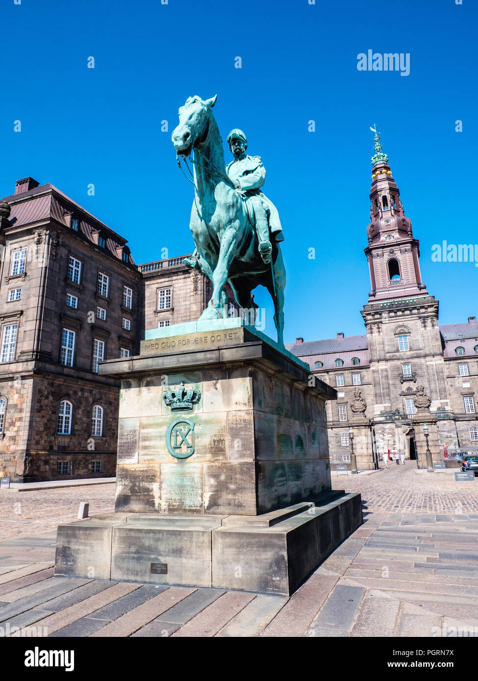 King Christian IX's equestrian statue, The Tower Tallest Building in ...