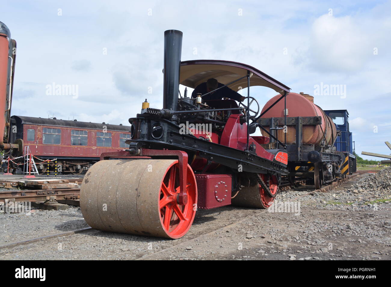 1924 Robey Tandem Steam Roller Stock Photo - Alamy