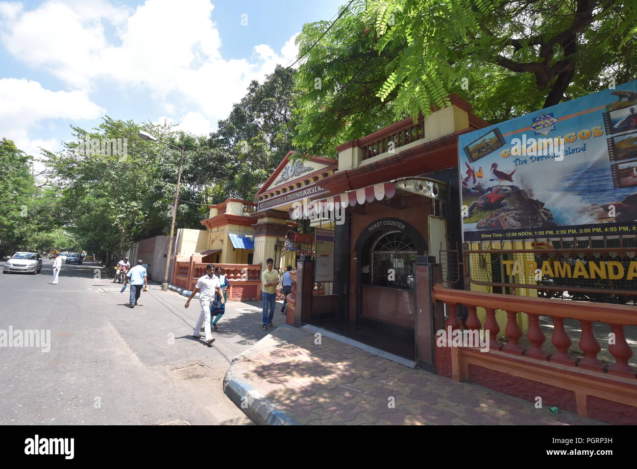 Main entrance of the Birla Industrial & Technological Museum with ...