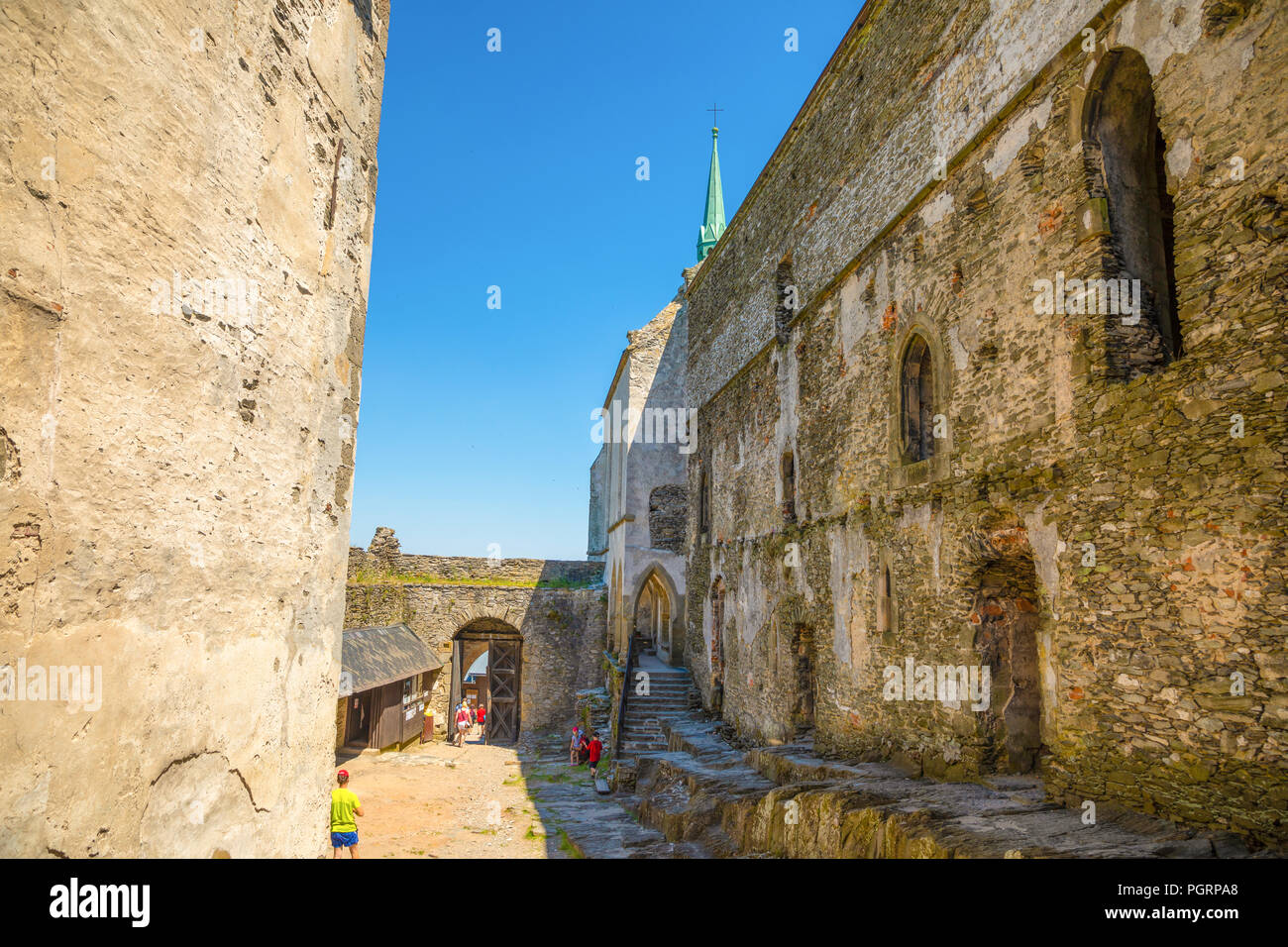 Bezdez, Czech Republic - 5.07.2018: Bezdez Castle inside in Northern ...