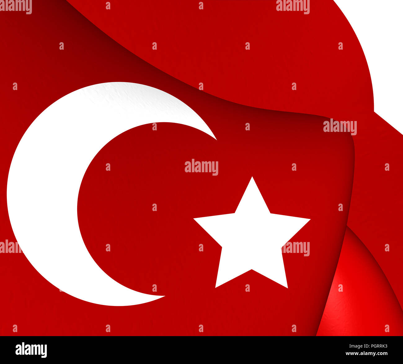 3D Flag of Ottoman Empire (1299-1923). 3D Illustration Stock Photo - Alamy