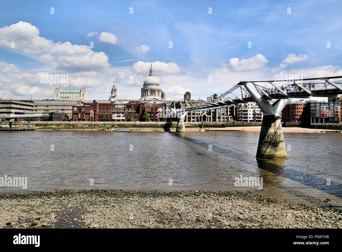 A view of St Pauls across the river Thames in London Stock Photo - Alamy