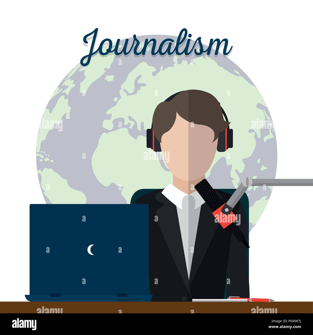 Journalism and journalist Stock Vector Image & Art - Alamy