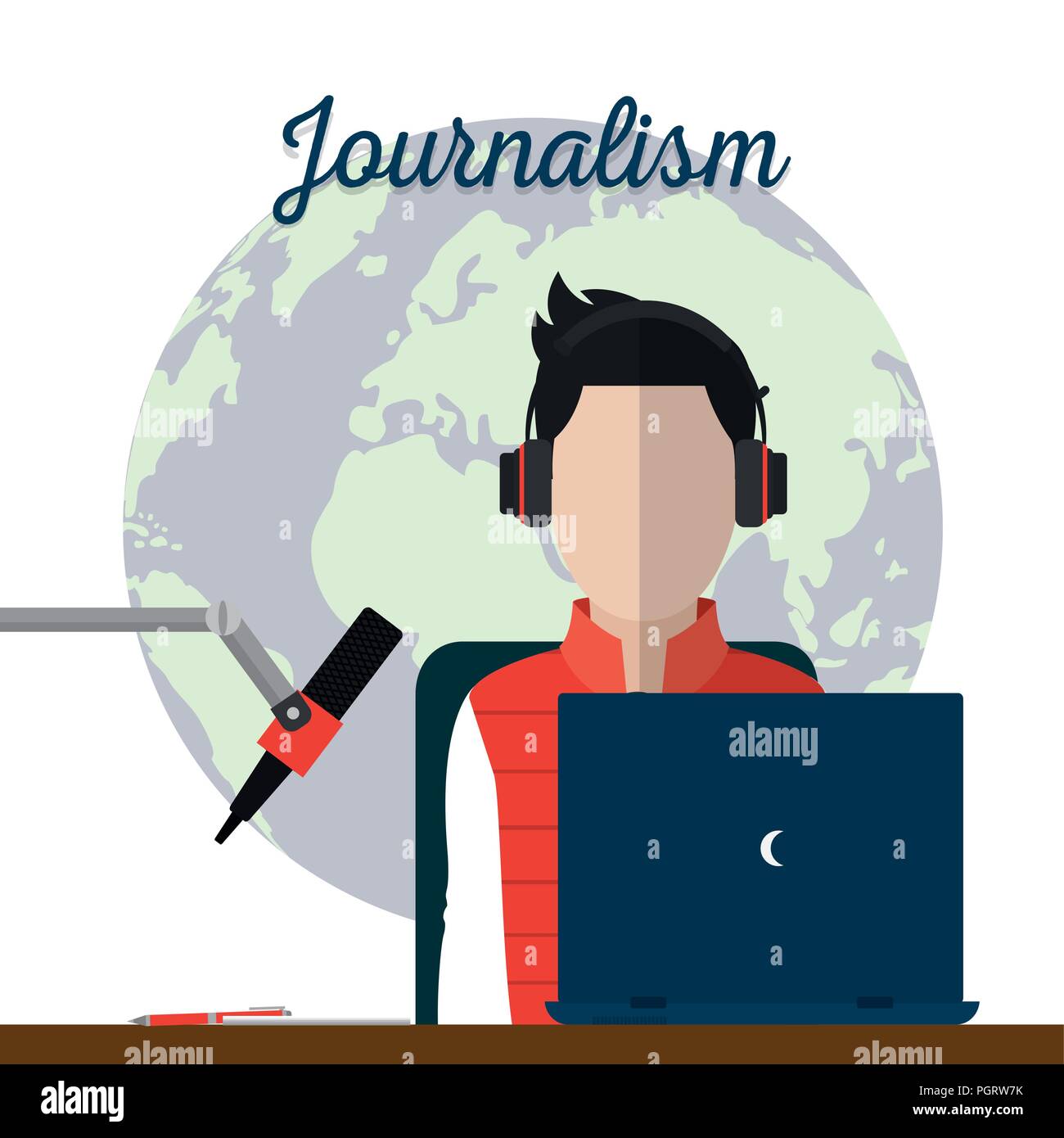 Journalism and journalist Stock Vector Image & Art - Alamy