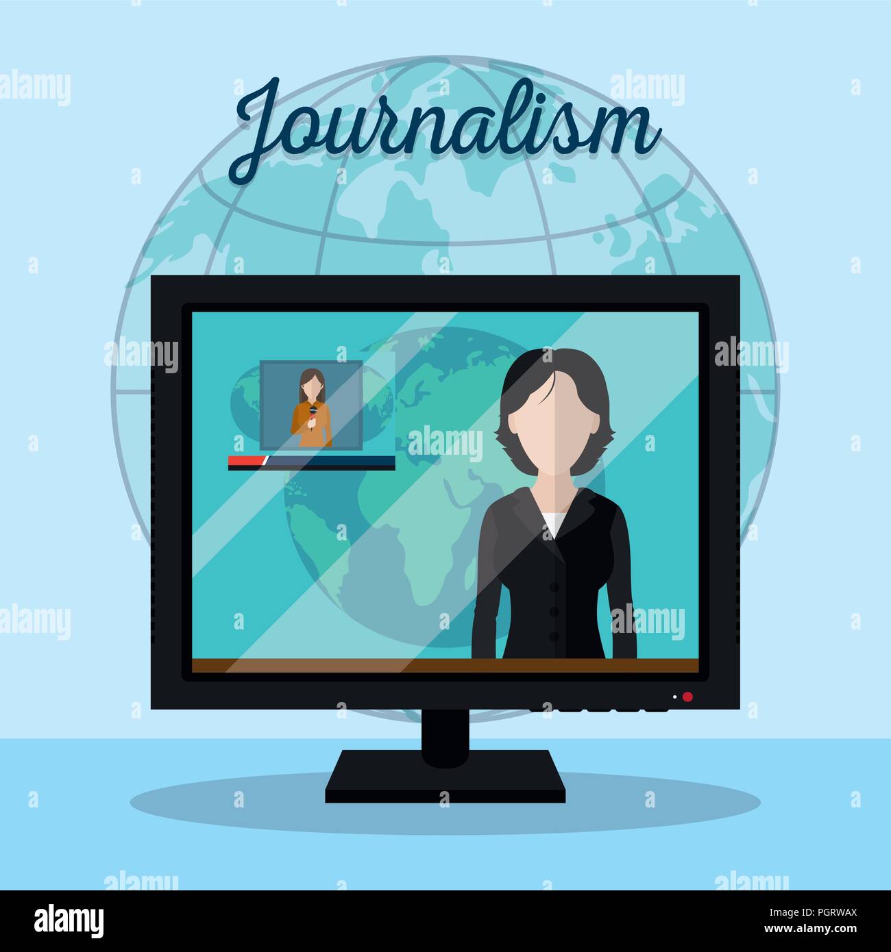 Journalism and journalist Stock Vector Image & Art - Alamy
