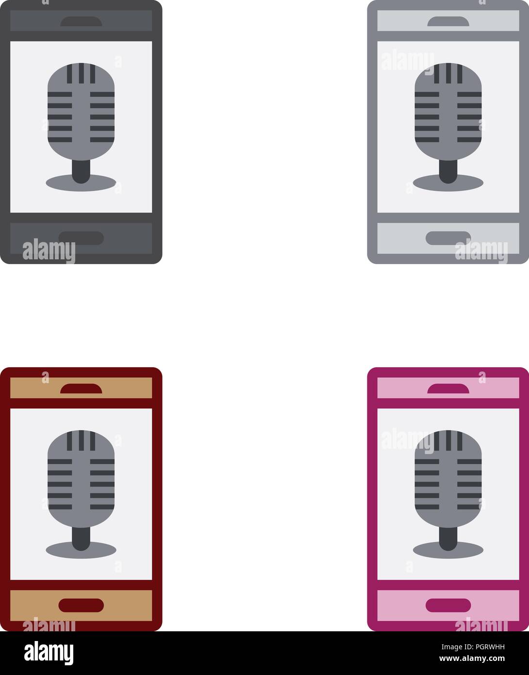 Mobile recording Stock Vector Images - Alamy