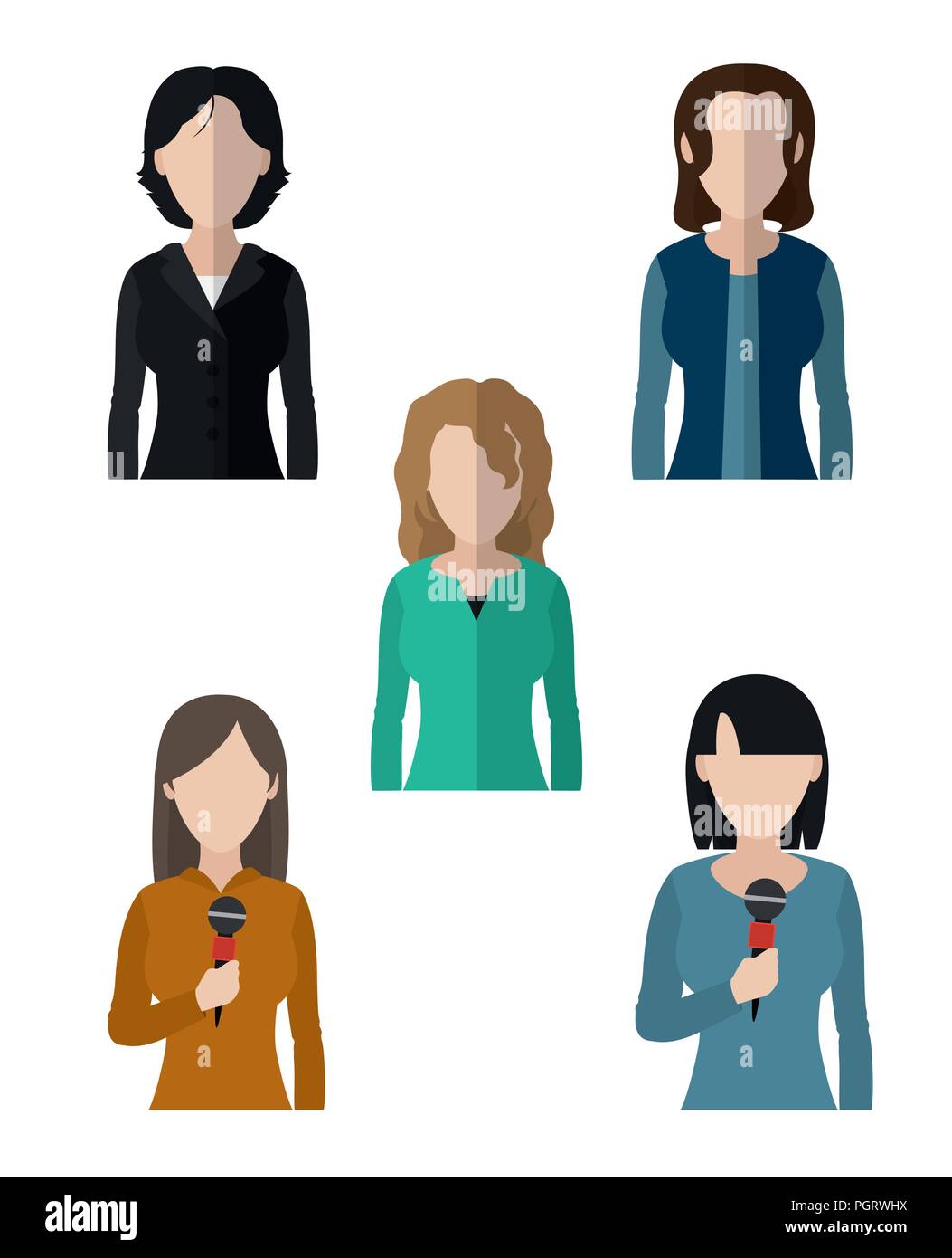 Newspaper journalist female Cut Out Stock Images & Pictures - Alamy