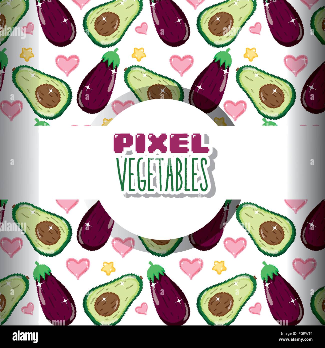 Pixel vegetables Stock Vector Images - Alamy