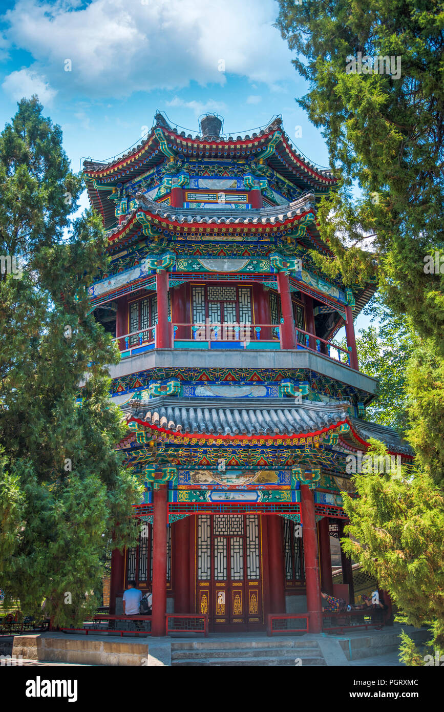 Summer Imperial Palace on the outskirts of Beijing. China Stock Photo ...