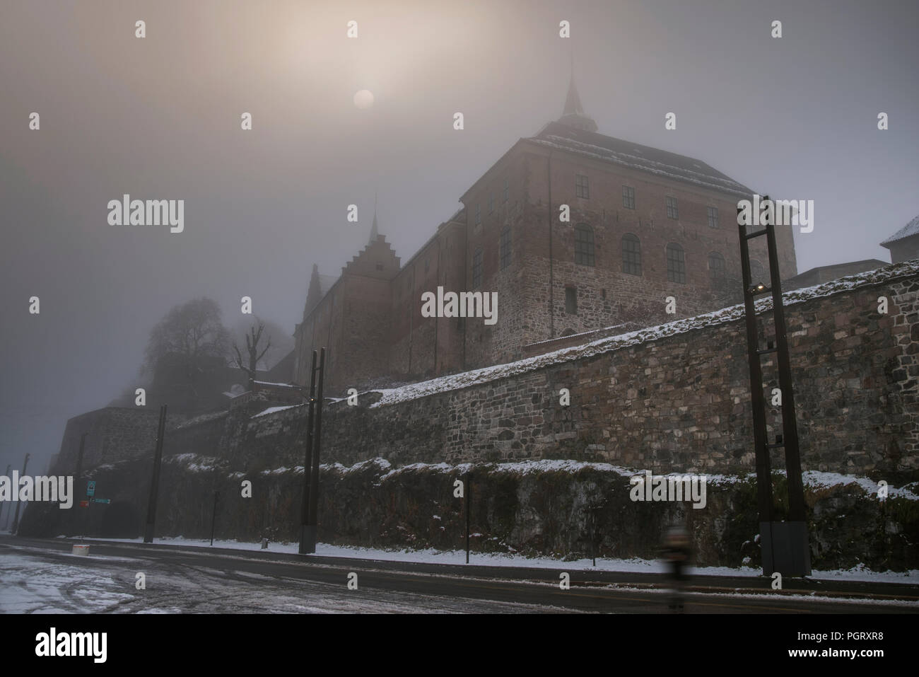 fortress of Akershus - a castle in Oslo, the capital of Norway Stock ...