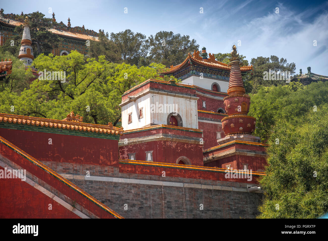 Summer Imperial Palace on the outskirts of Beijing. China Stock Photo ...