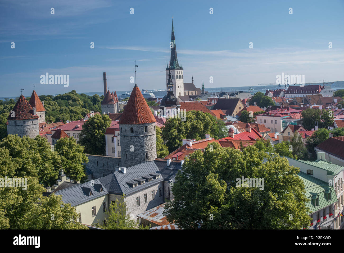 picturesque and very beautiful photos of Tallinn Stock Photo - Alamy