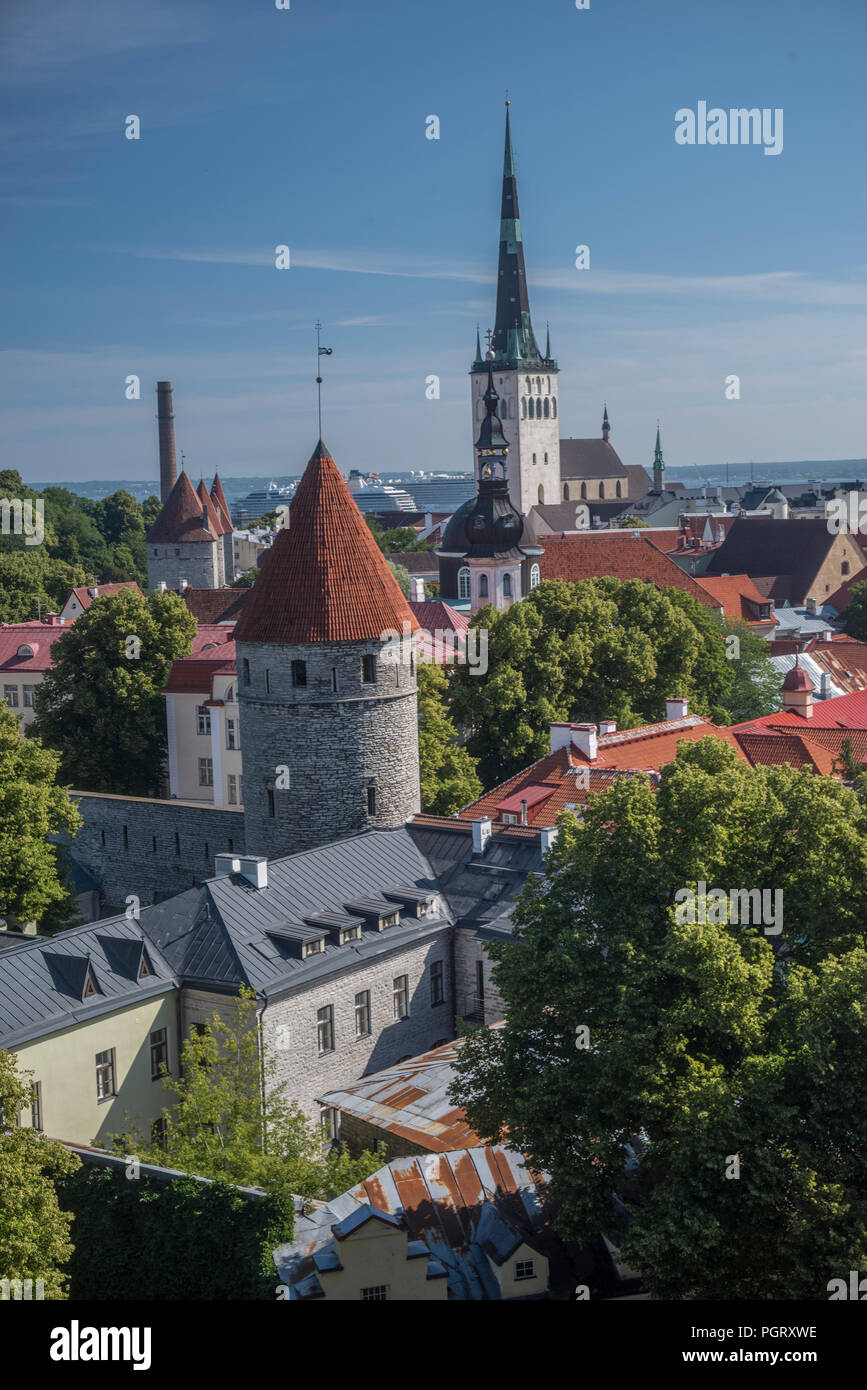 picturesque and very beautiful photos of Tallinn Stock Photo - Alamy