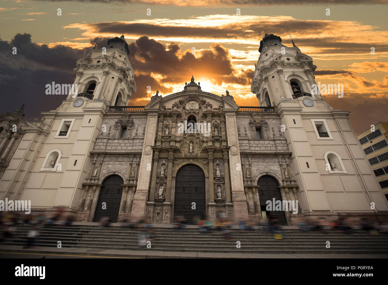 the central square of Lima. The capital of Peru Stock Photo - Alamy