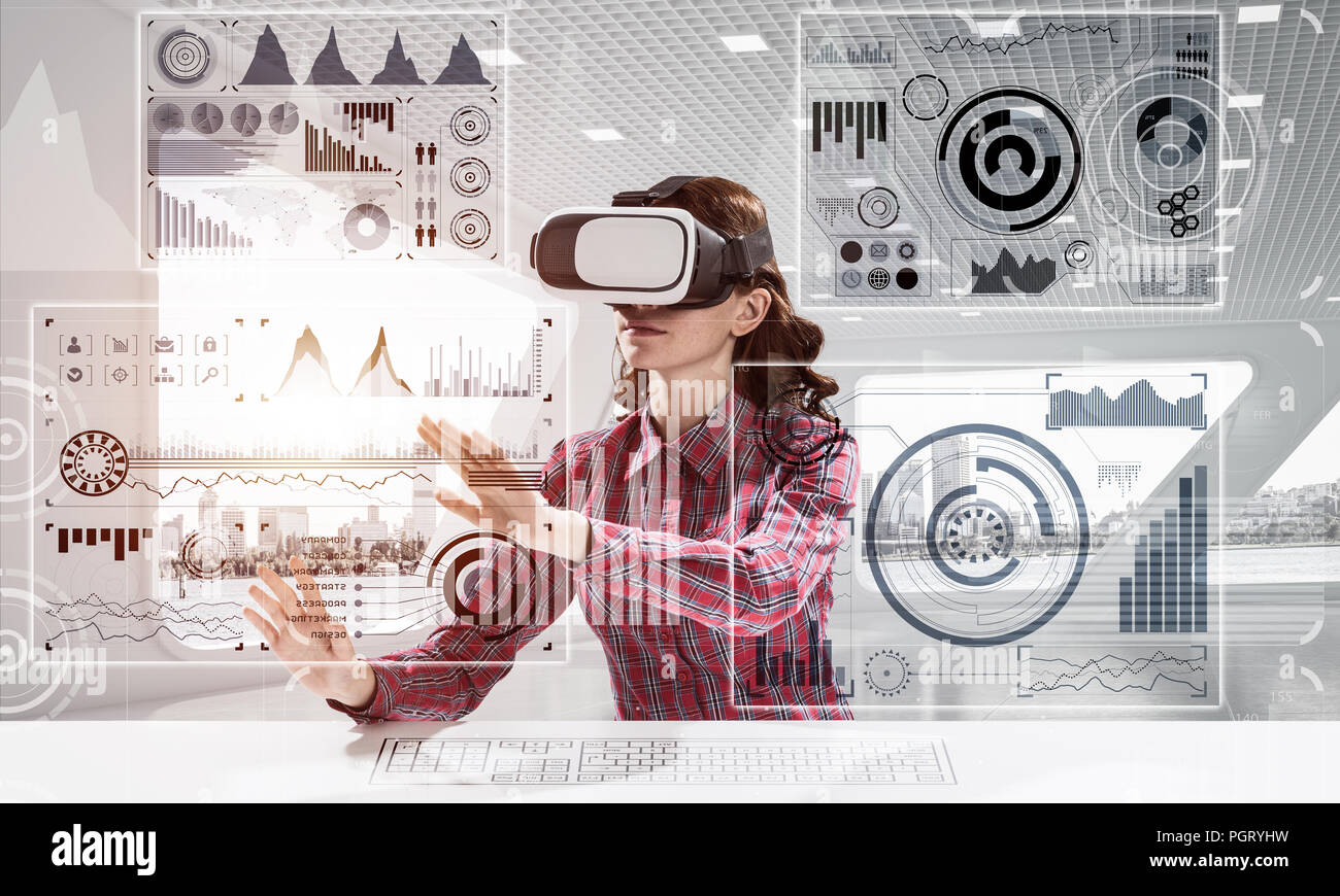 Using modern technologies Stock Photo - Alamy