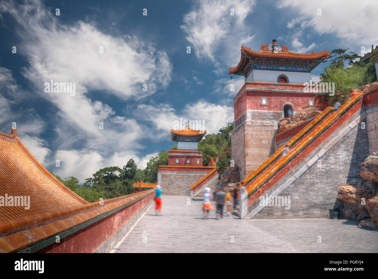 Summer Imperial Palace on the outskirts of Beijing. China Stock Photo ...