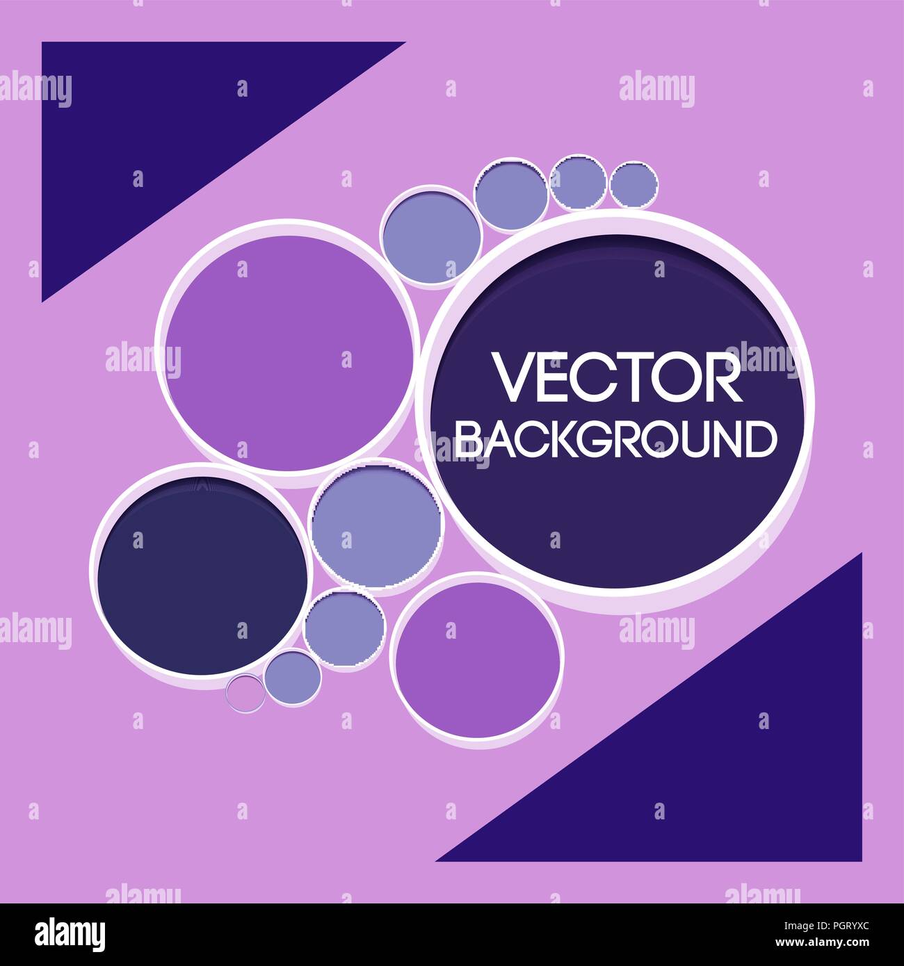 Creative circles vector background Stock Vector Image & Art - Alamy