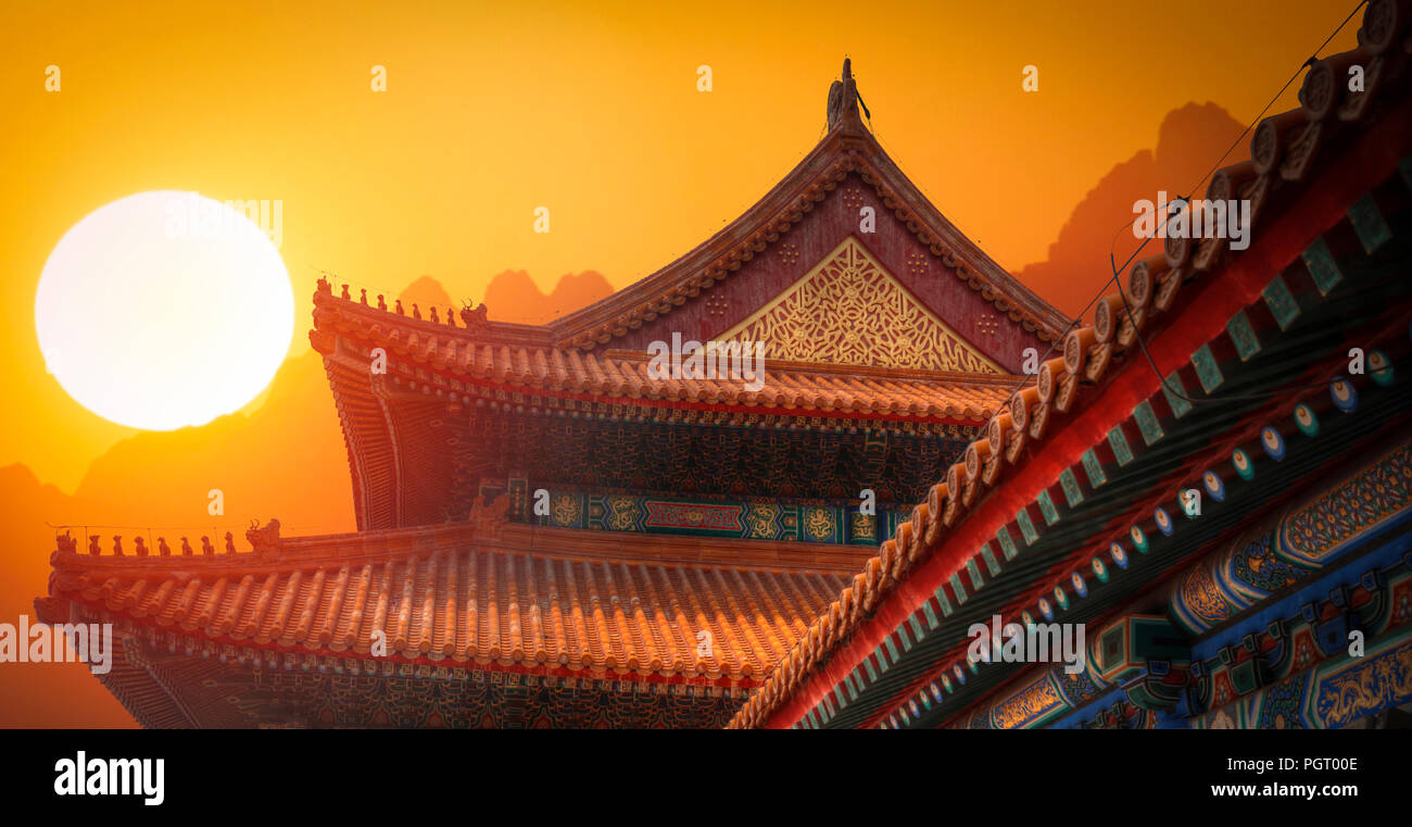Summer Imperial Palace on the outskirts of Beijing. China Stock Photo ...