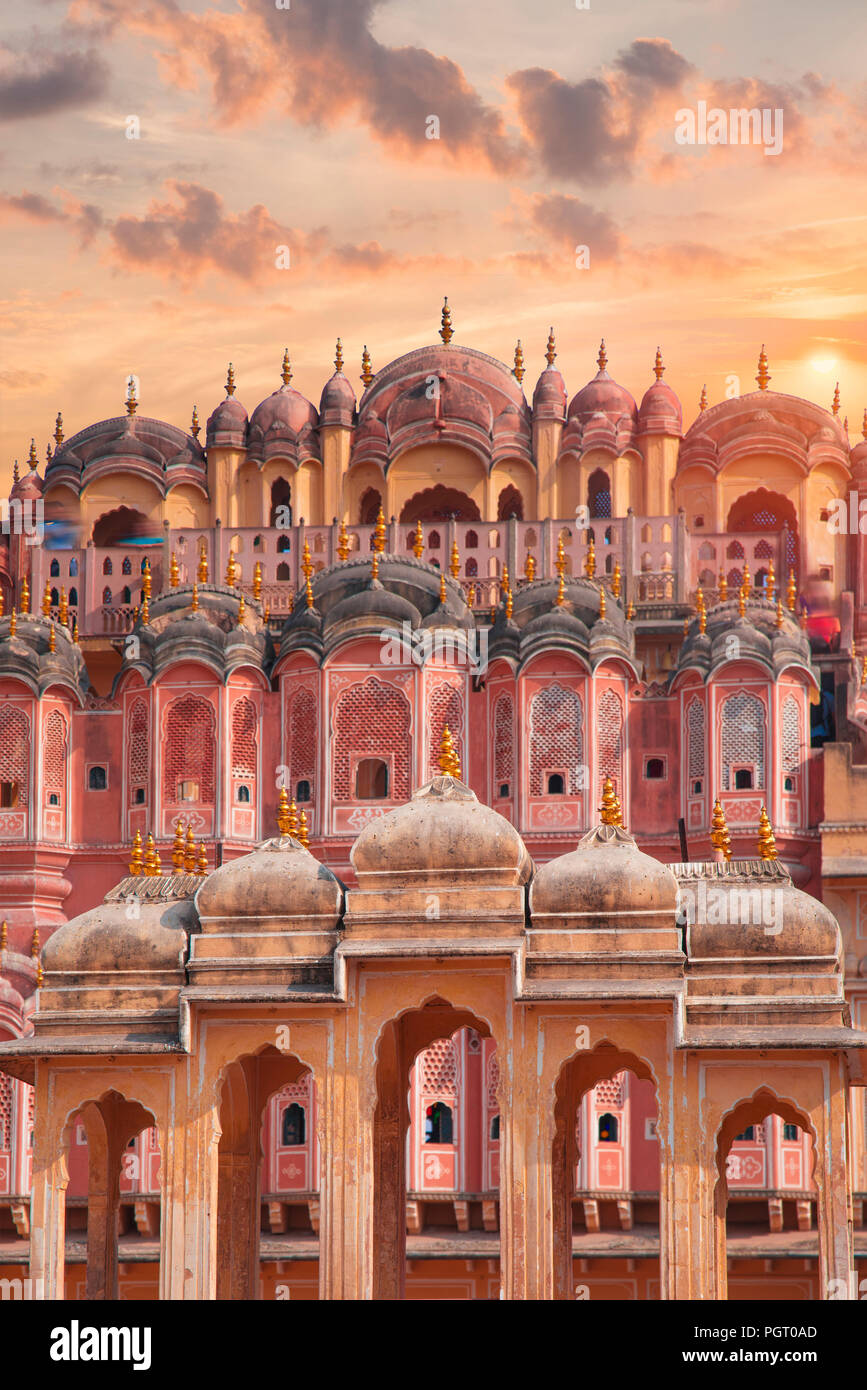 Hawa Mahal is a harem in the palace complex of the Jaipur Maharaja ...
