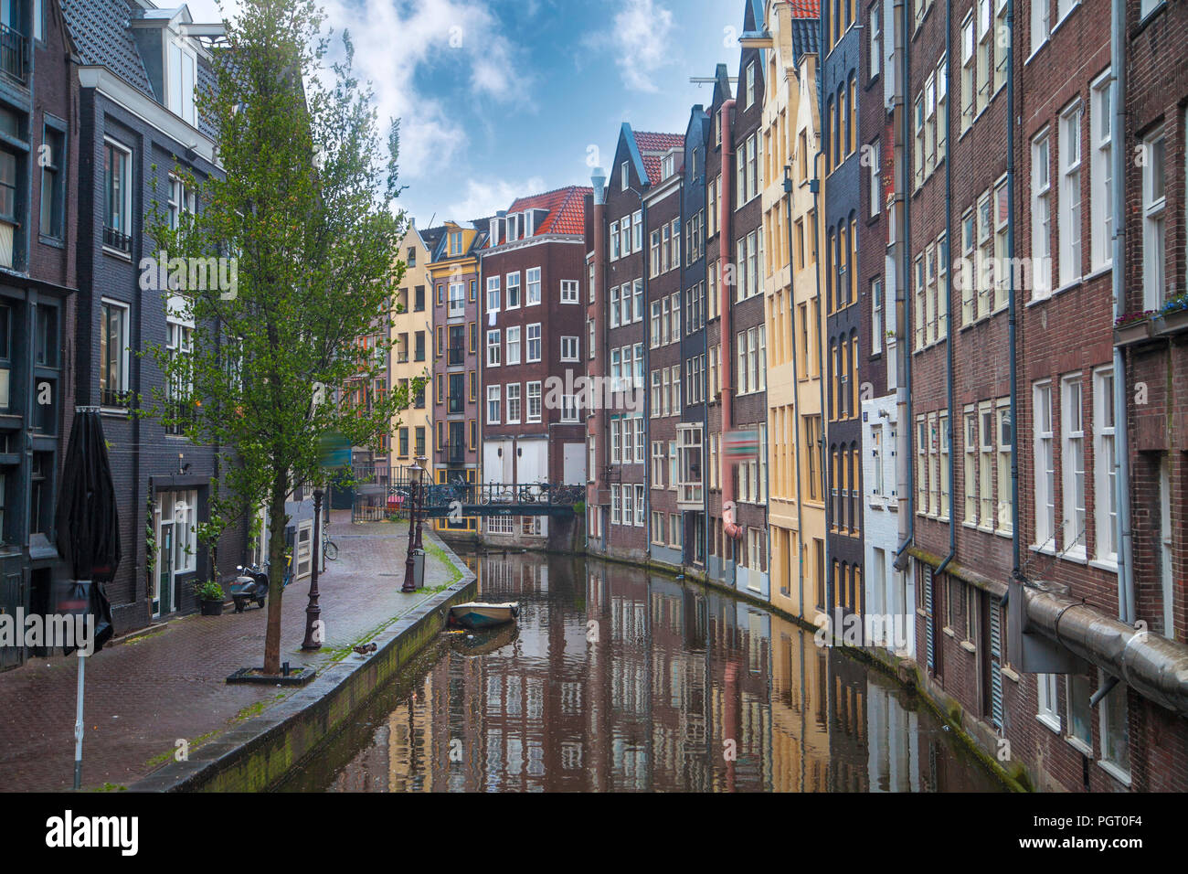 Traditional old buildings in Amsterdam, the Netherlands Stock Photo - Alamy