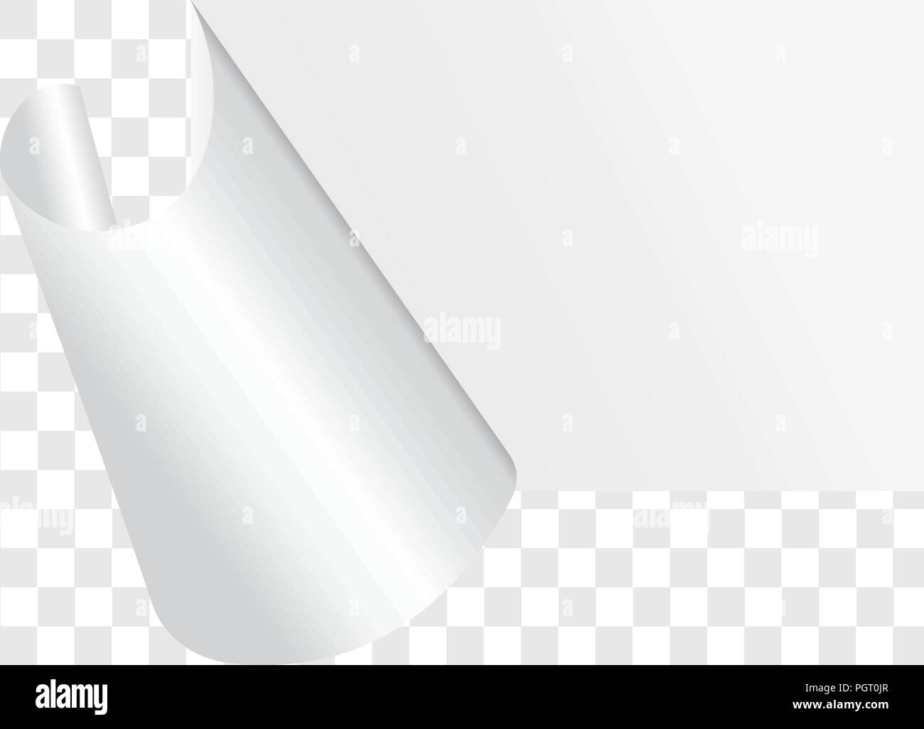 Sheet of paper curling and turning page Stock Vector Image & Art - Alamy