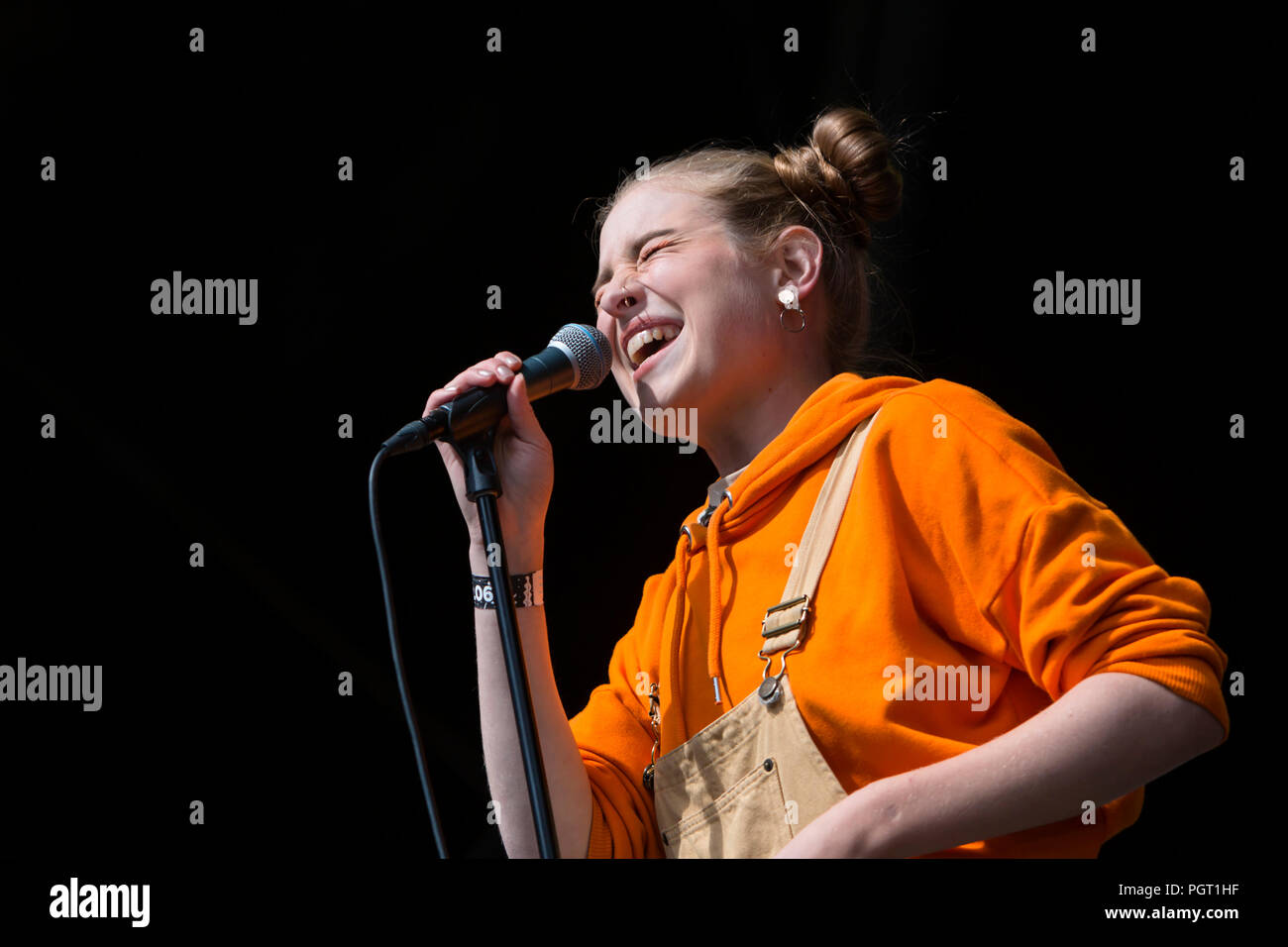 Norway, Bergen - June 16, 2018. The Norwegian nu-soul band Fieh ...