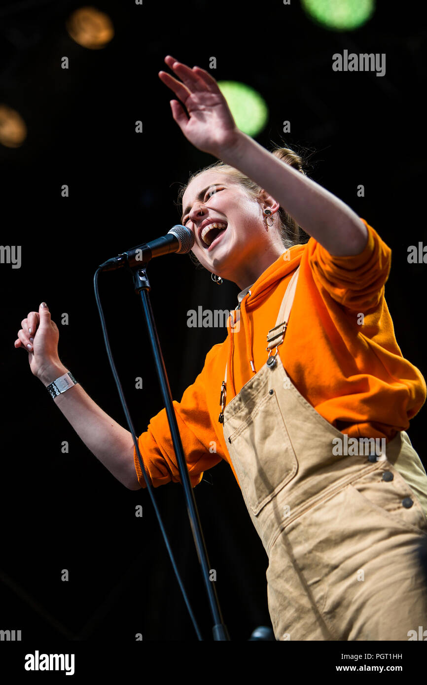 Norway, Bergen - June 16, 2018. The Norwegian nu-soul band Fieh ...