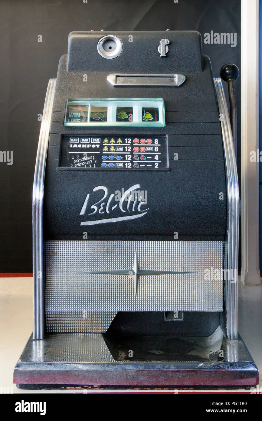 Bel-Air one-armed bandits, Vintage slot fruit machines, pre-decimal ...
