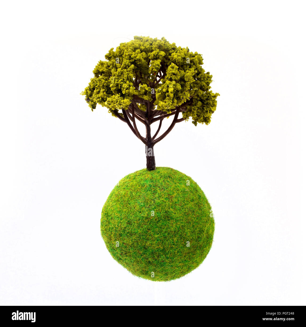 Grass tree blue sky Cut Out Stock Images & Pictures - Alamy